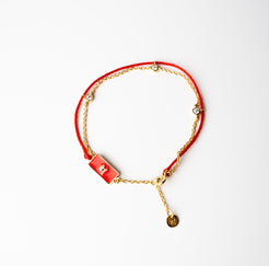 Gold Red String Good Luck Bracelet | Crowned™